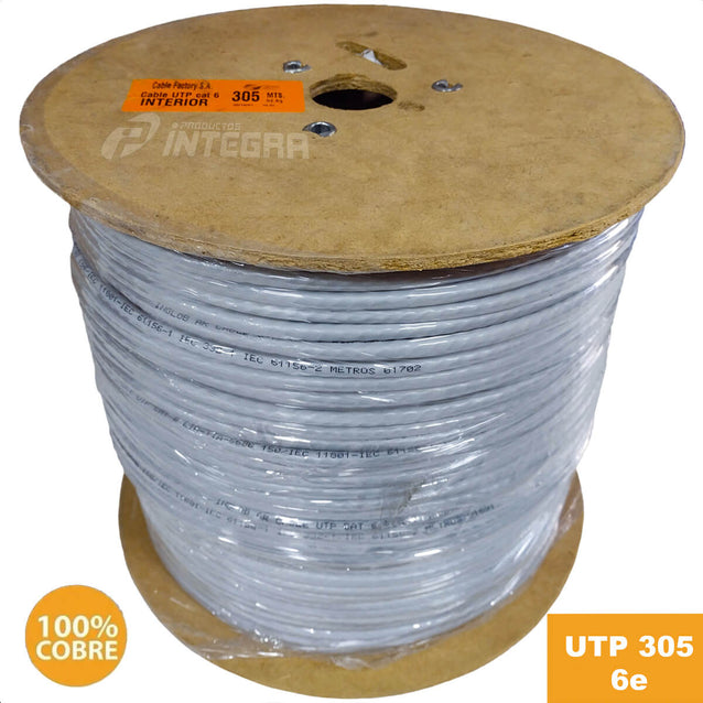 CABLE UTP CAT6 100% COBRE 305MT 210091 ULINK